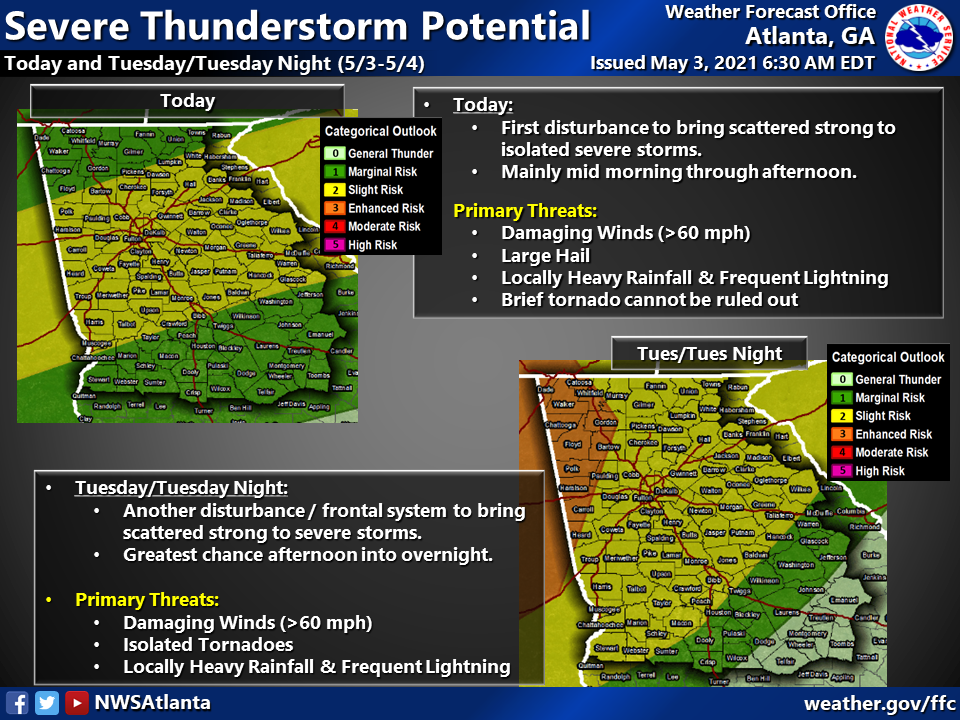 Possible Severe Weather | GreyStone Power Corporation